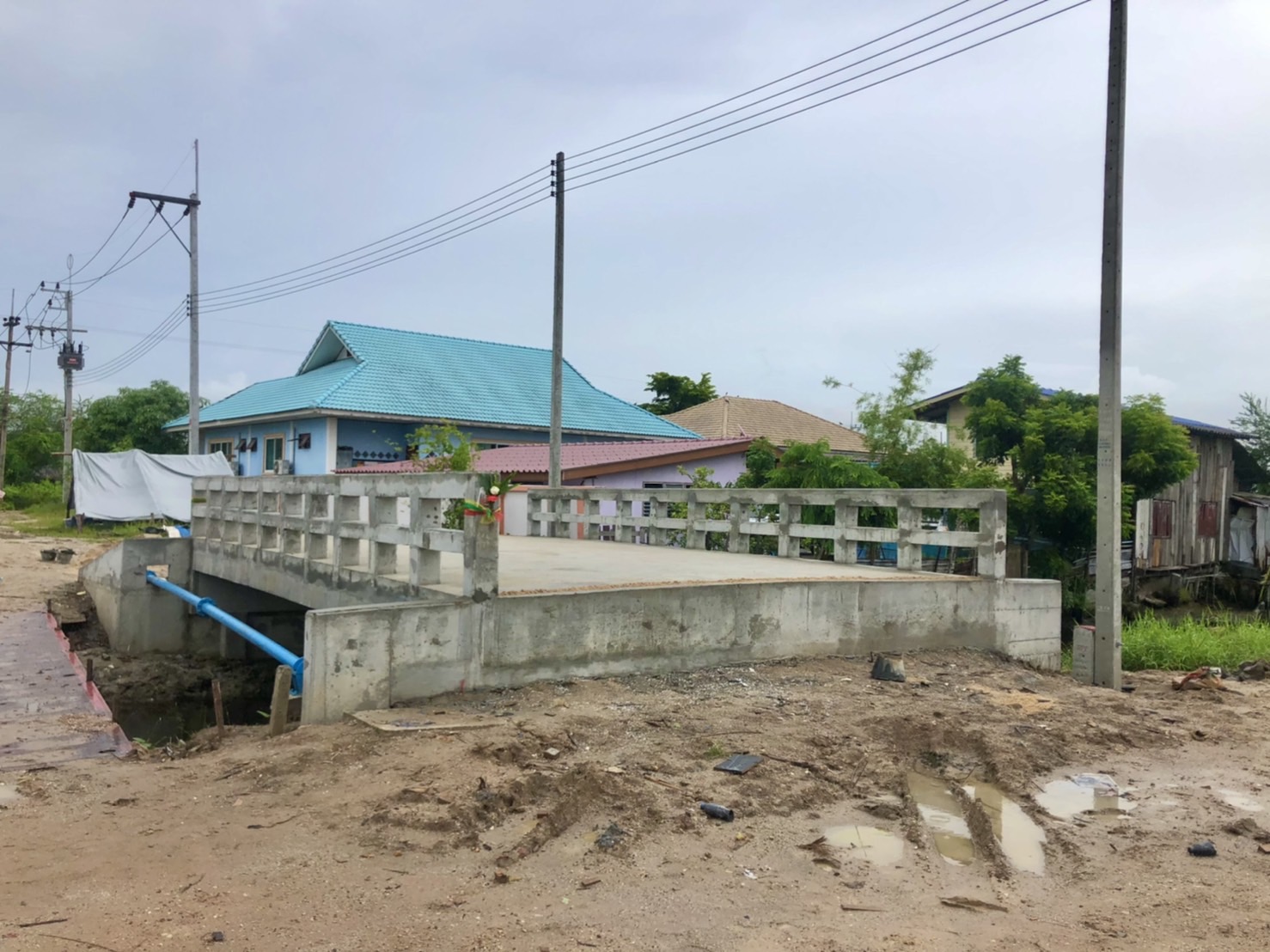 งานก่อสร้างสะพานข้ามคลอง (ฉะเชิงเทรา) - PS. MARINE